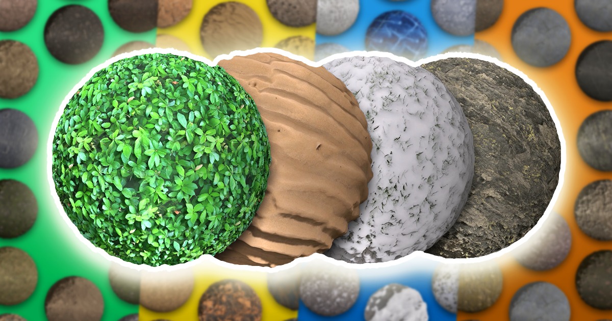 350+ Realistic Nature Textures Megapack - Forest, Desert, Arctic & More ...