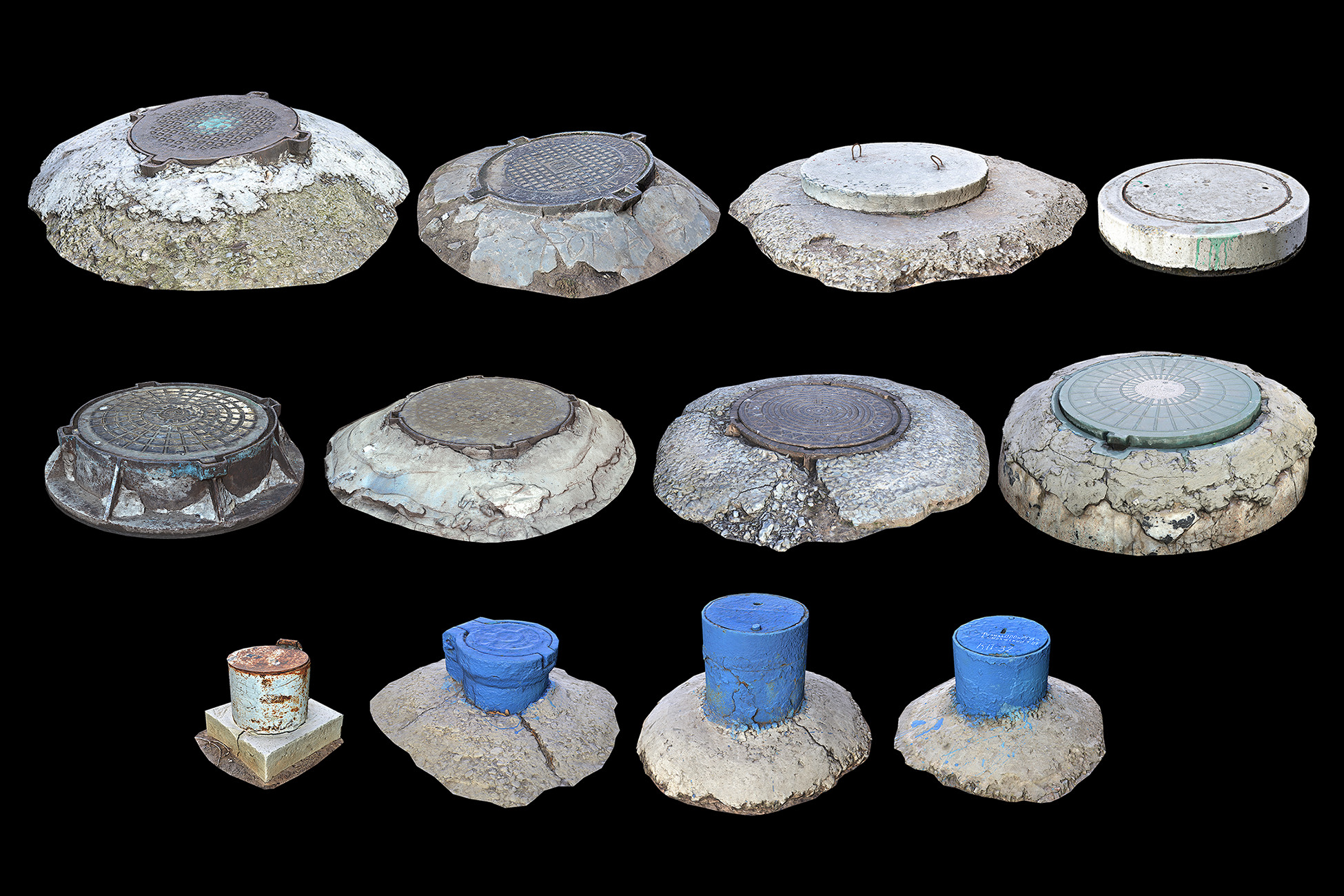 Sewer and Gas Hatches | 3D Urban | Unity Asset Store