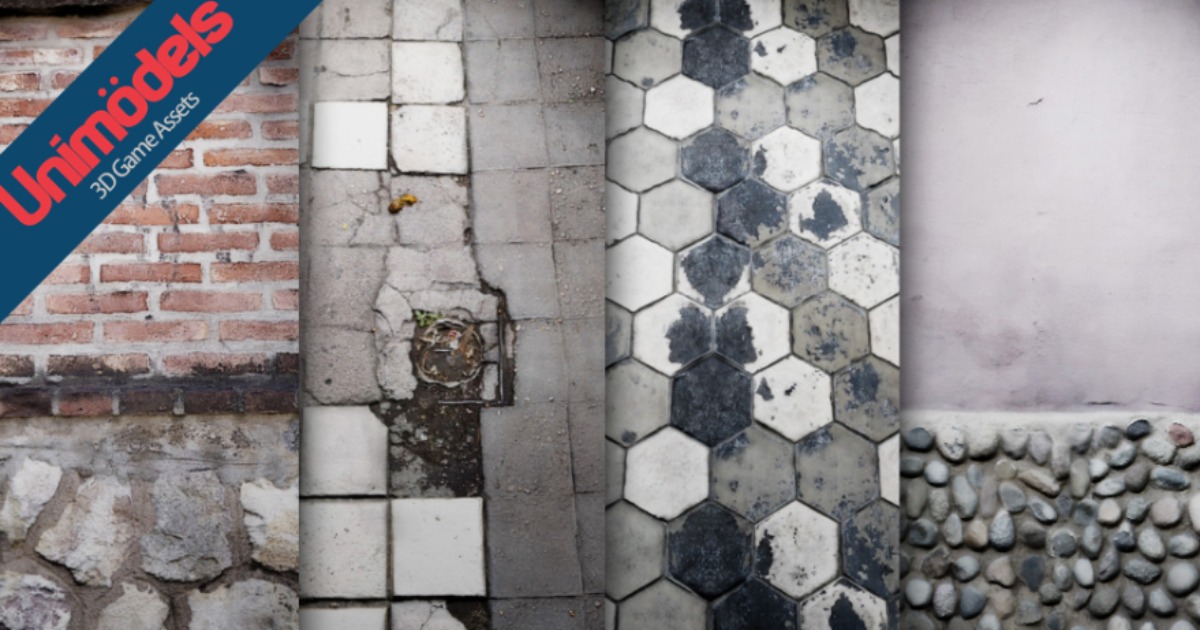 Floors and walls materials Vol. 8 | 2D Textures & Materials | Unity ...