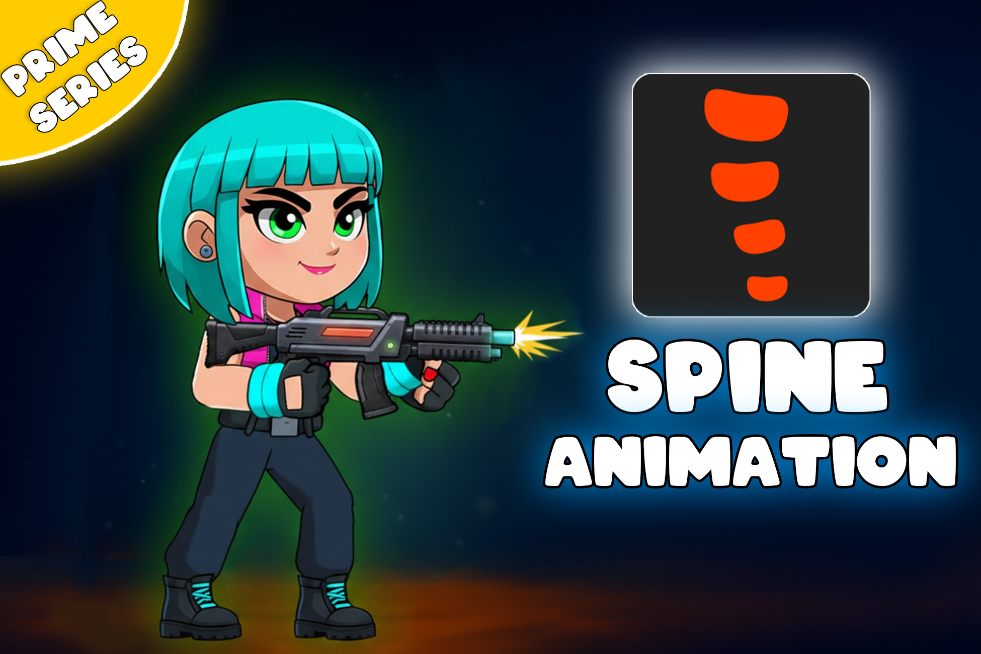 Zara Volt 2D Animated Spine Character(Prime Series) | 2D Characters ...