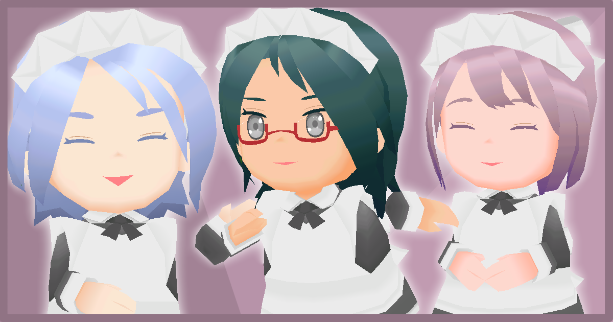Chibi Characters! - Maid | 3D 人形角色 | Unity Asset Store