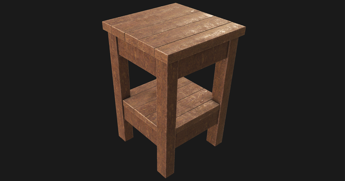 End Table 01 PBR | 3D 가구 | Unity Asset Store