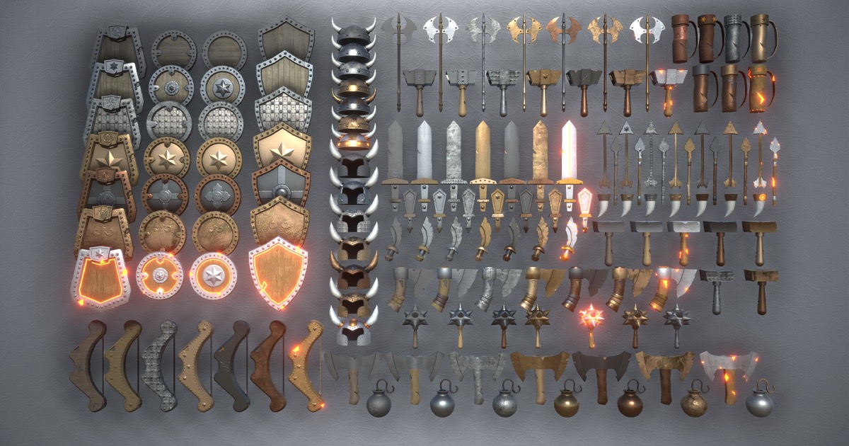 Small Weapons Collection | 3D Weapons | Unity Asset Store