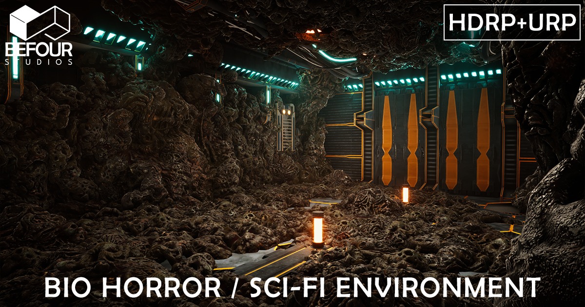 Bio Horror / Sci-fi Environment | 3D Fantasy | Unity Asset Store