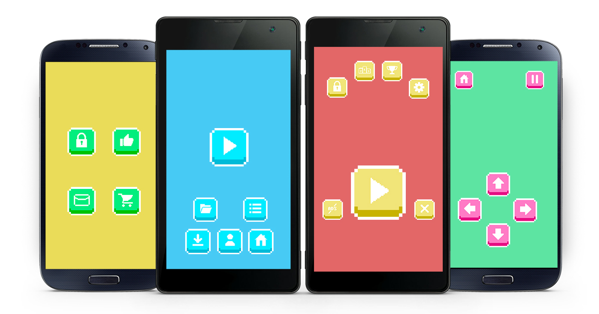 Pixel Buttons Pack | 2D Icons | Unity Asset Store