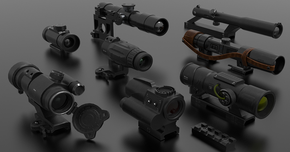 Scopes | 3D Weapons | Unity Asset Store