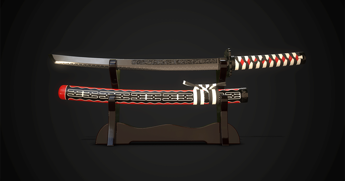Samurai sword wakizashi No.02 | 3D Weapons | Unity Asset Store