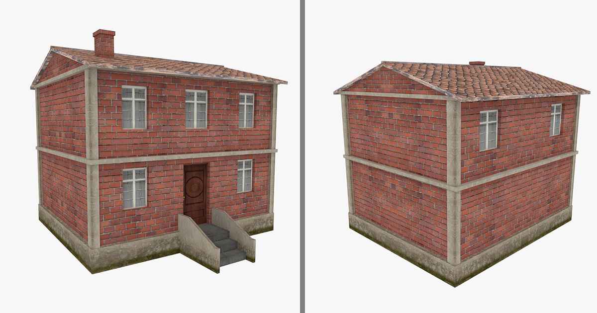 Brick House | 3D Urban | Unity Asset Store