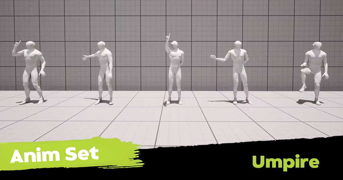 Cricket Umpire Animations | 3D 애니메이션 | Unity Asset Store