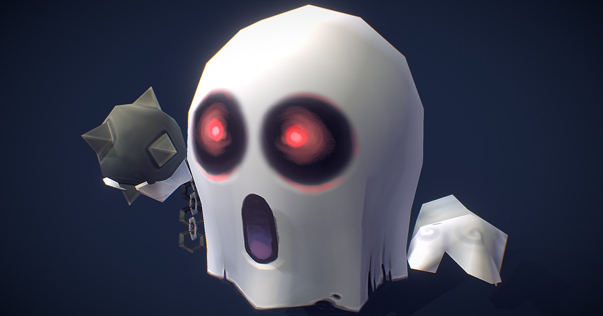 Micro Ghost Hubert - Hand Painted | 3D Characters | Unity Asset Store