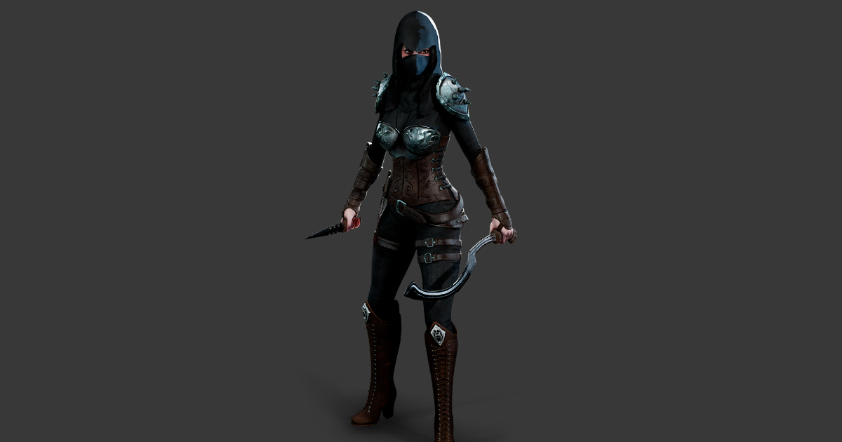 Girl Assassin Modular | 3D Characters | Unity Asset Store