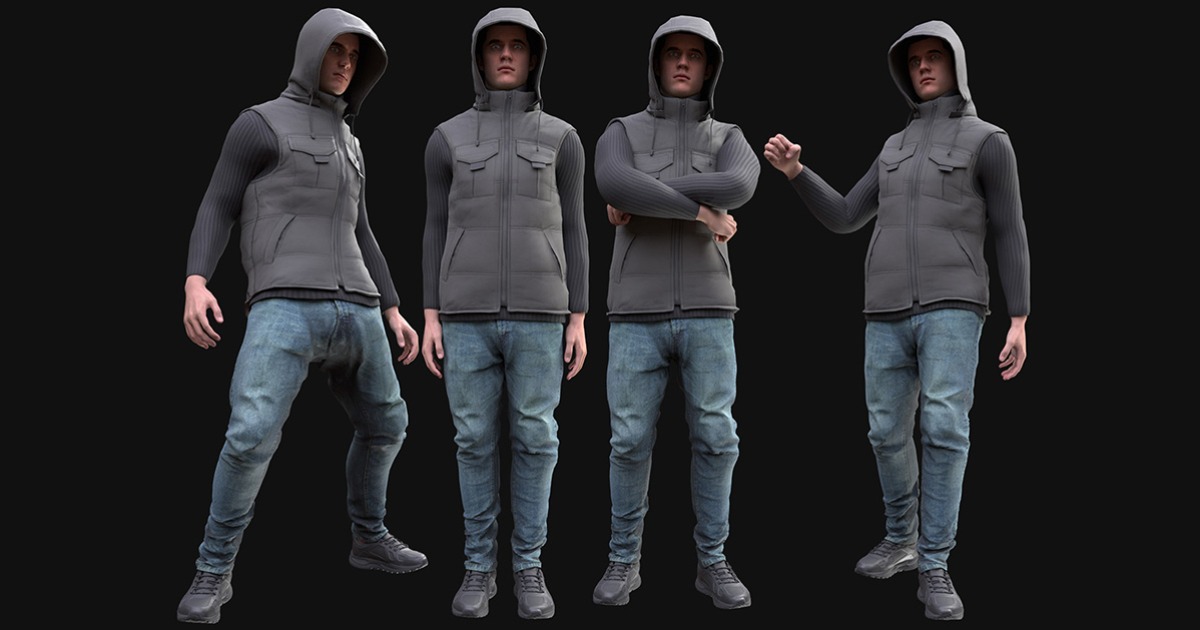 Man in Autumn Outfit 5 - Rigged | 3D Characters | Unity Asset Store