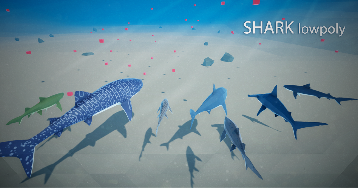 Sharks LowPoly | 3D Characters | Unity Asset Store