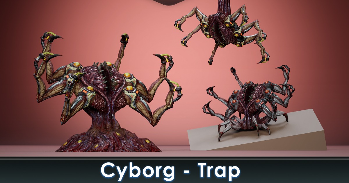 Cyborg Trap | 3D Characters | Unity Asset Store