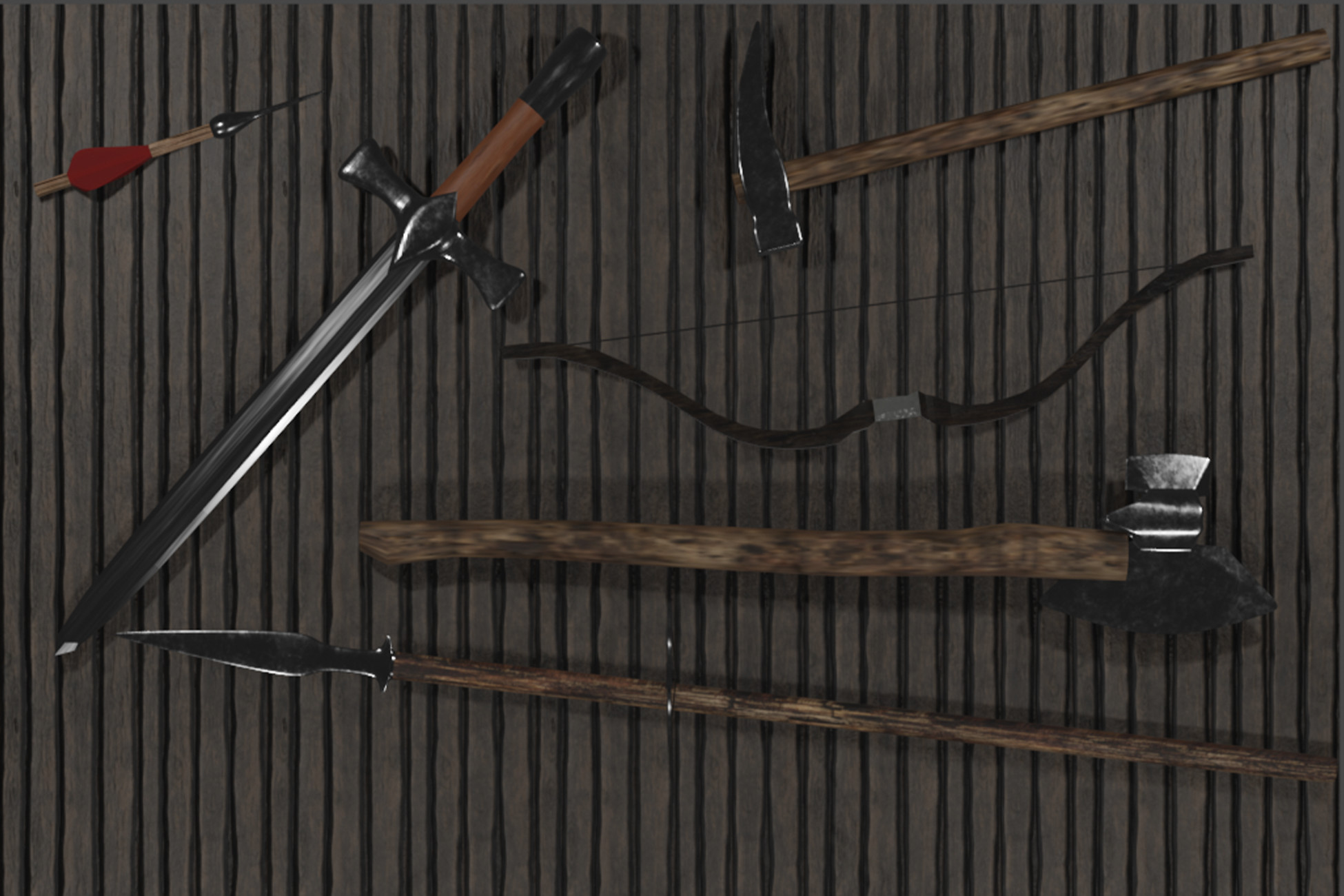 3D Medieval Weapons | 3D Weapons | Unity Asset Store