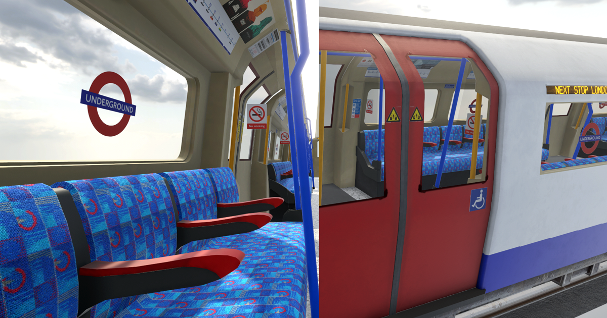 London Tube Subway Train | 3D Land | Unity Asset Store
