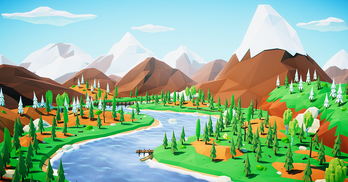 Low Poly Modular Nature Pack | 3D Environments | Unity Asset Store