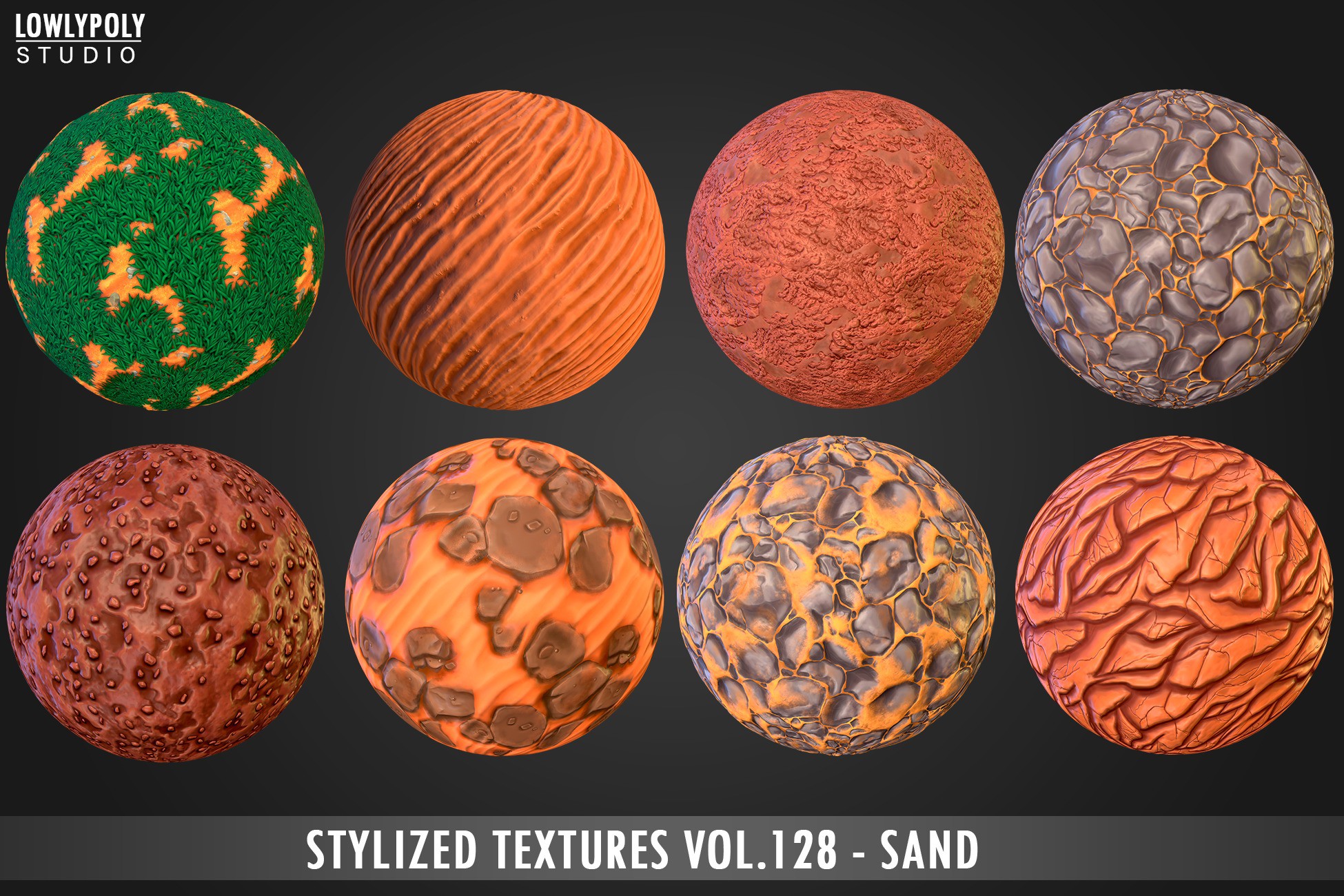 Desert Vol.128 - Stylized Textures | 2D 自然物 | Unity Asset Store