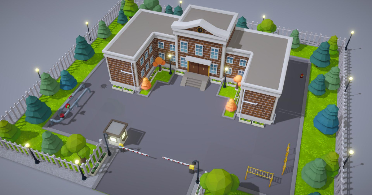 WOC City Building School Lite Pack | 3D 都市 | Unity Asset Store