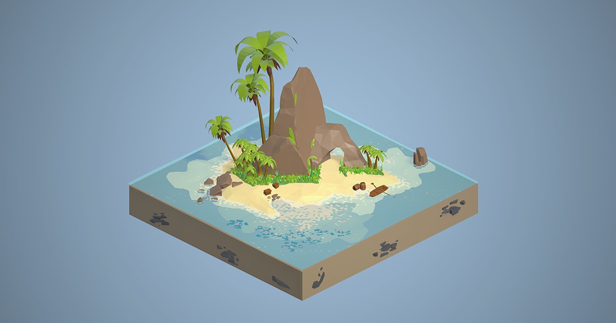 Low Poly Island Pack - PolyWorks | 3D 주변환경 | Unity Asset Store