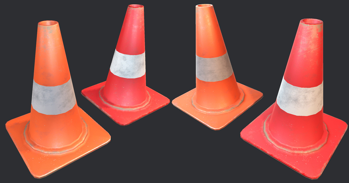 Road Cone PBR | 3D Industrial | Unity Asset Store
