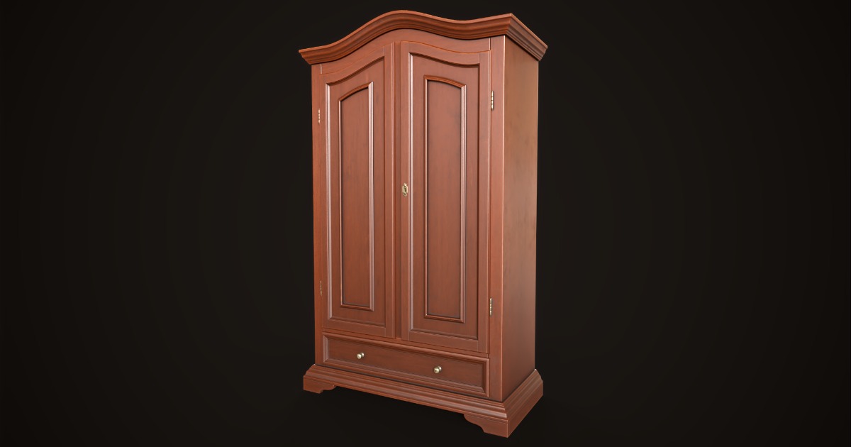 Beautiful vintage wardrobe | 3D Furniture | Unity Asset Store