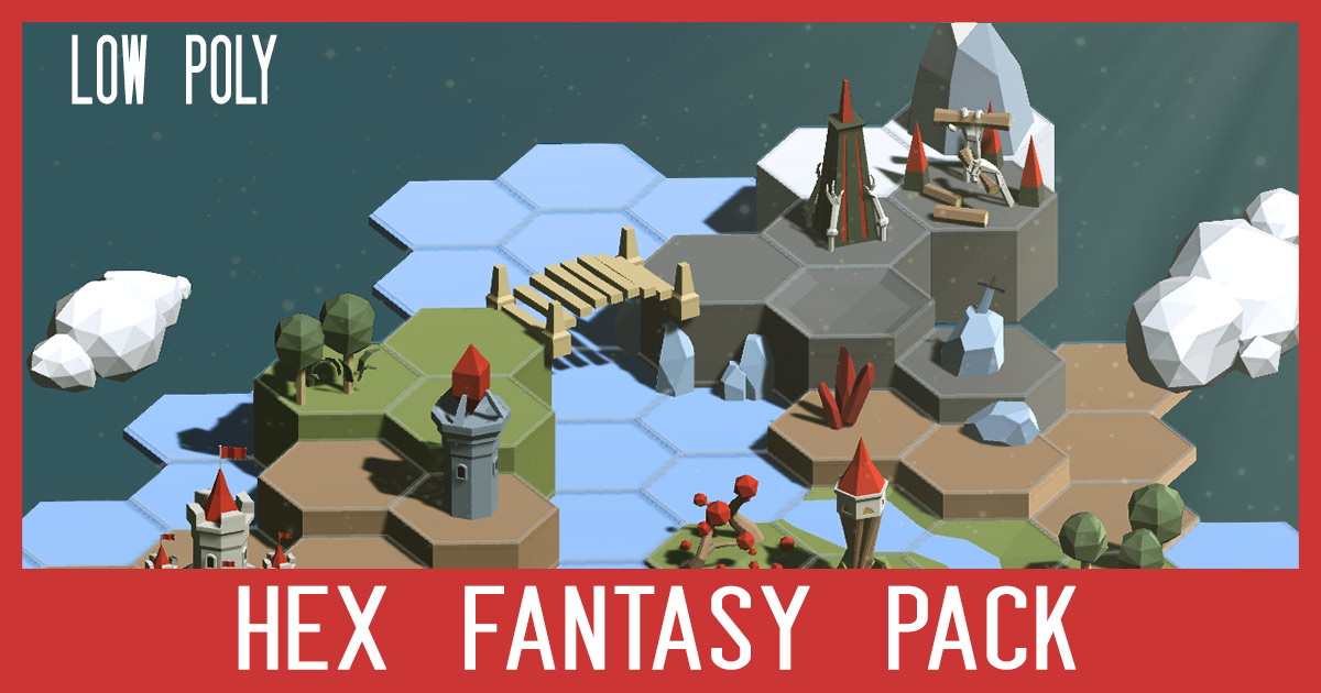 Low poly hex fantasy pack | 3D Fantasy | Unity Asset Store