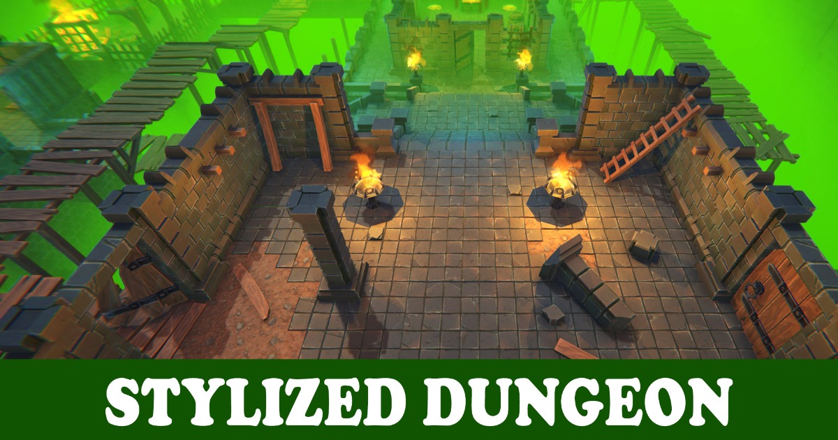 Stylized dungeon | 3D Dungeons | Unity Asset Store