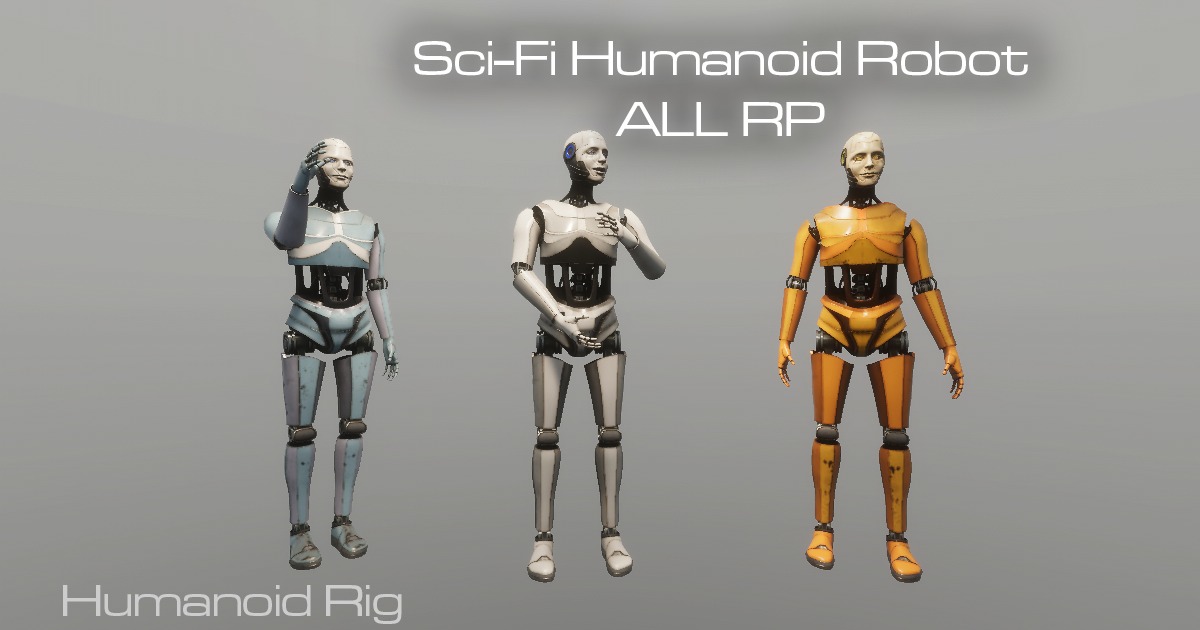 Sci-Fi Humanoid Robot | 3D Robots | Unity Asset Store