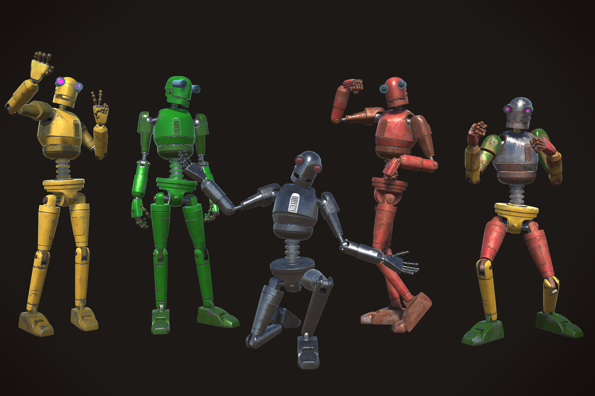 Iron Robot B – Character | 3D Characters | Unity Asset Store