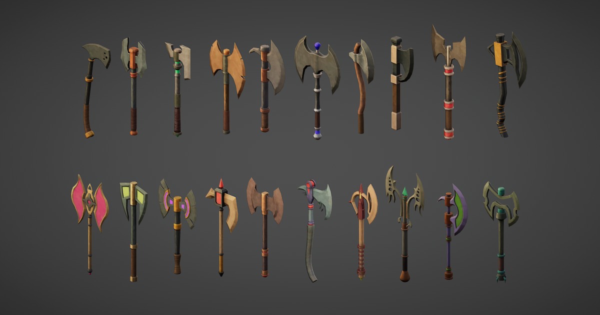 Weapon - Axes | 3D Weapons | Unity Asset Store