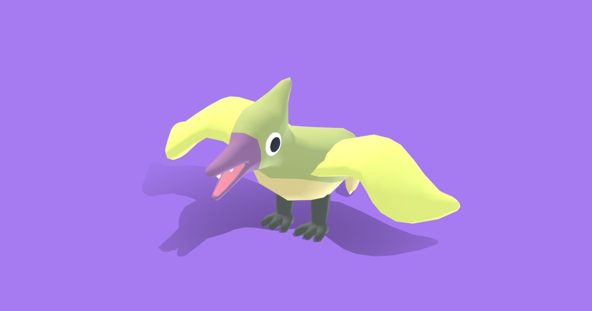 Pterodactyl - Quirky Series | 3D Animals | Unity Asset Store