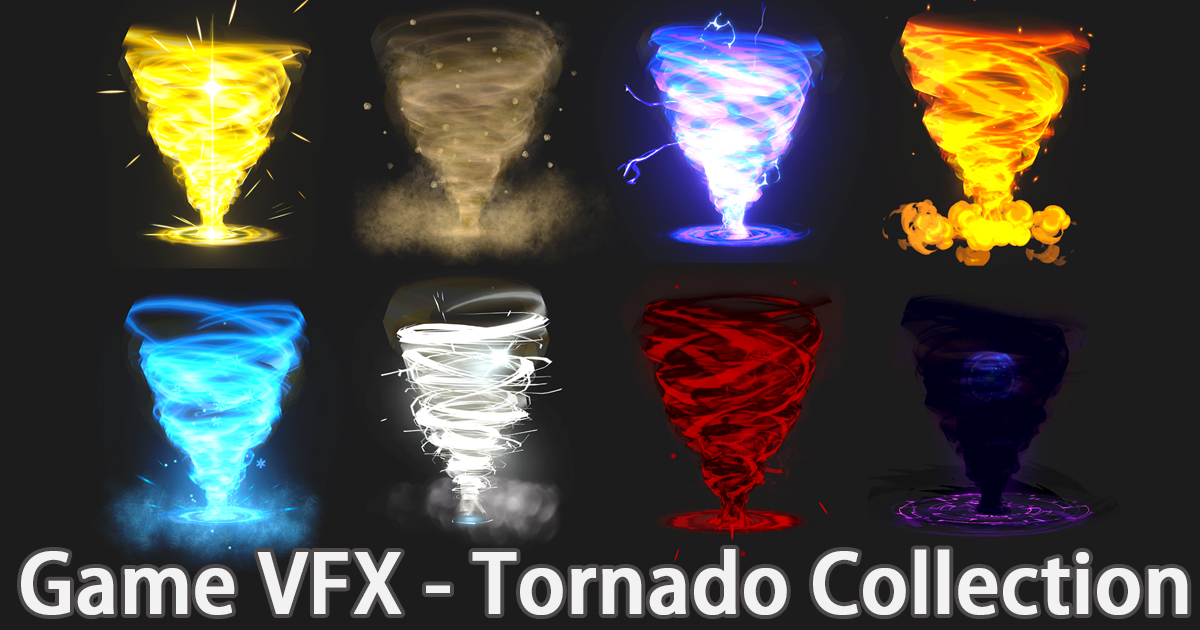 Game VFX - Tornado Collection | VFX Particles | Unity Asset Store
