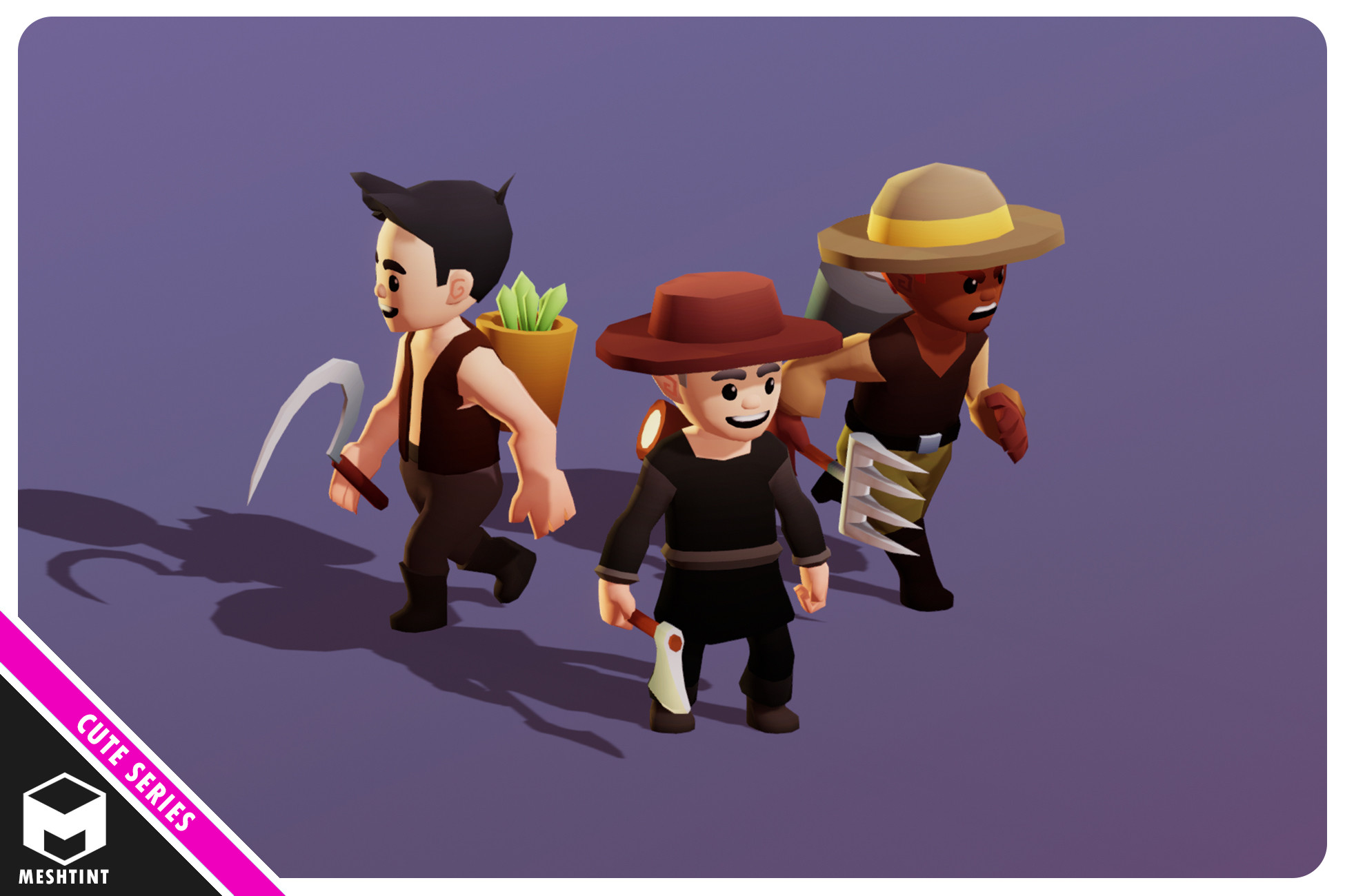 Male Peasant Modular Pack Cute Series | Characters | Unity Asset Store