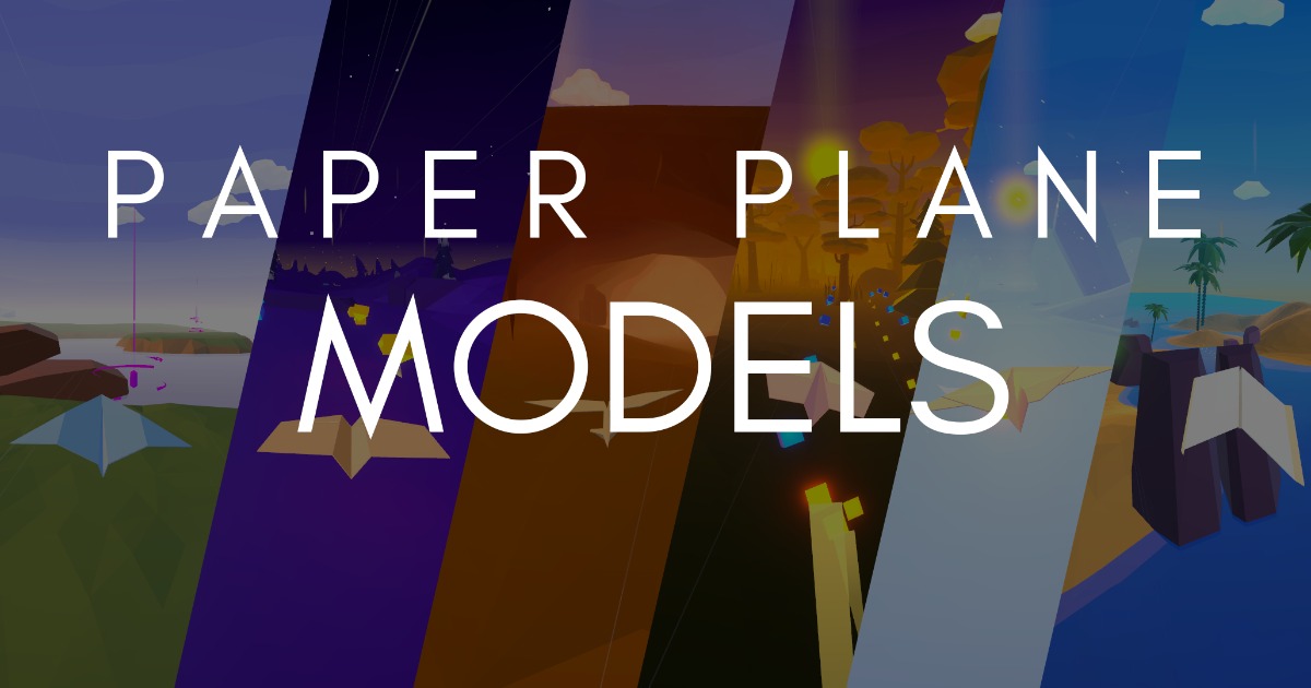 Paper Plane Models | 3D Characters | Unity Asset Store