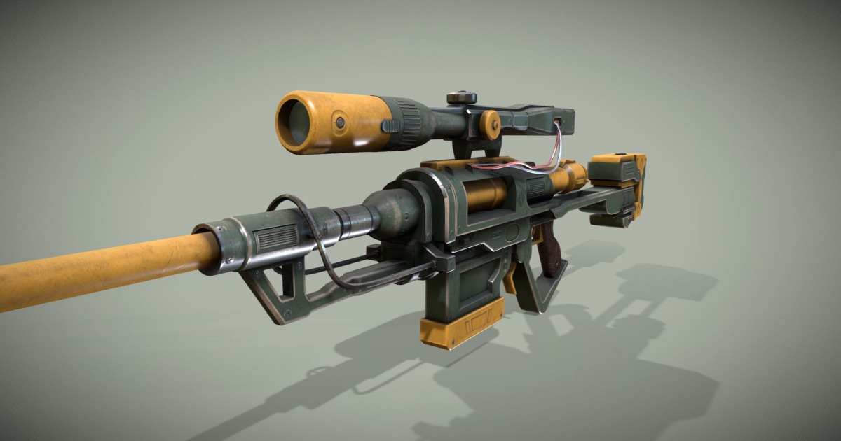 Scifi Sniper | 3D Weapons | Unity Asset Store