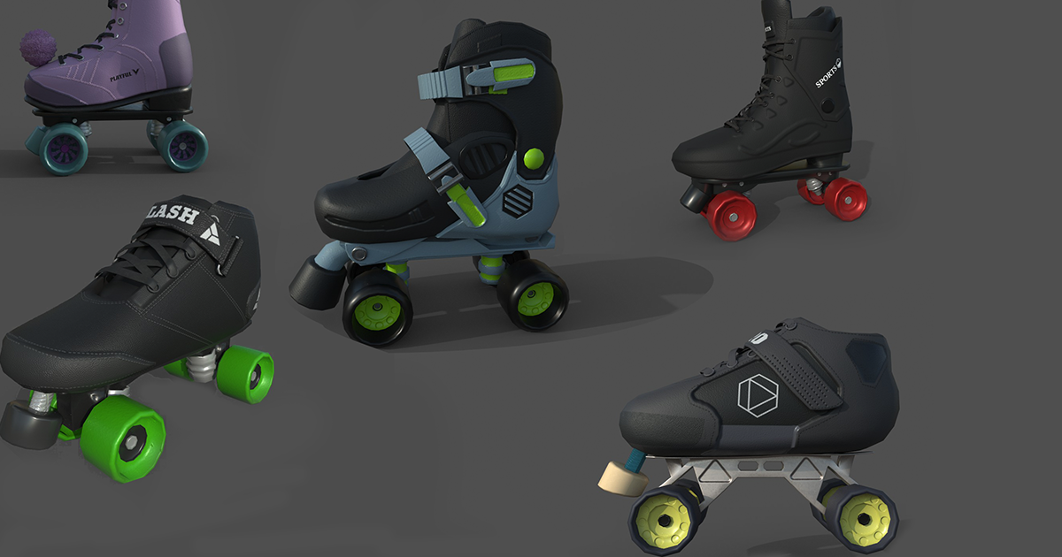 Quad Roller skates | 3D 소품 | Unity Asset Store