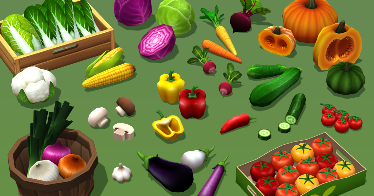 Vegetable Market | 3D Food | Unity Asset Store
