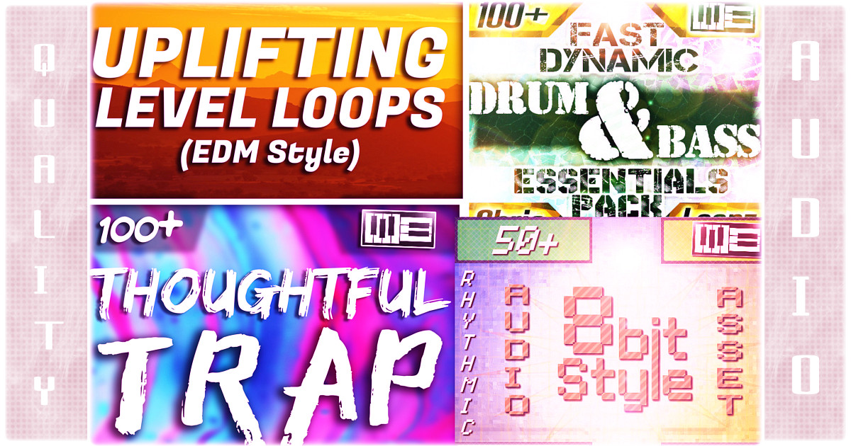 343 Quality Audio Loops [4 Different Styles] | Audio Music | Unity ...