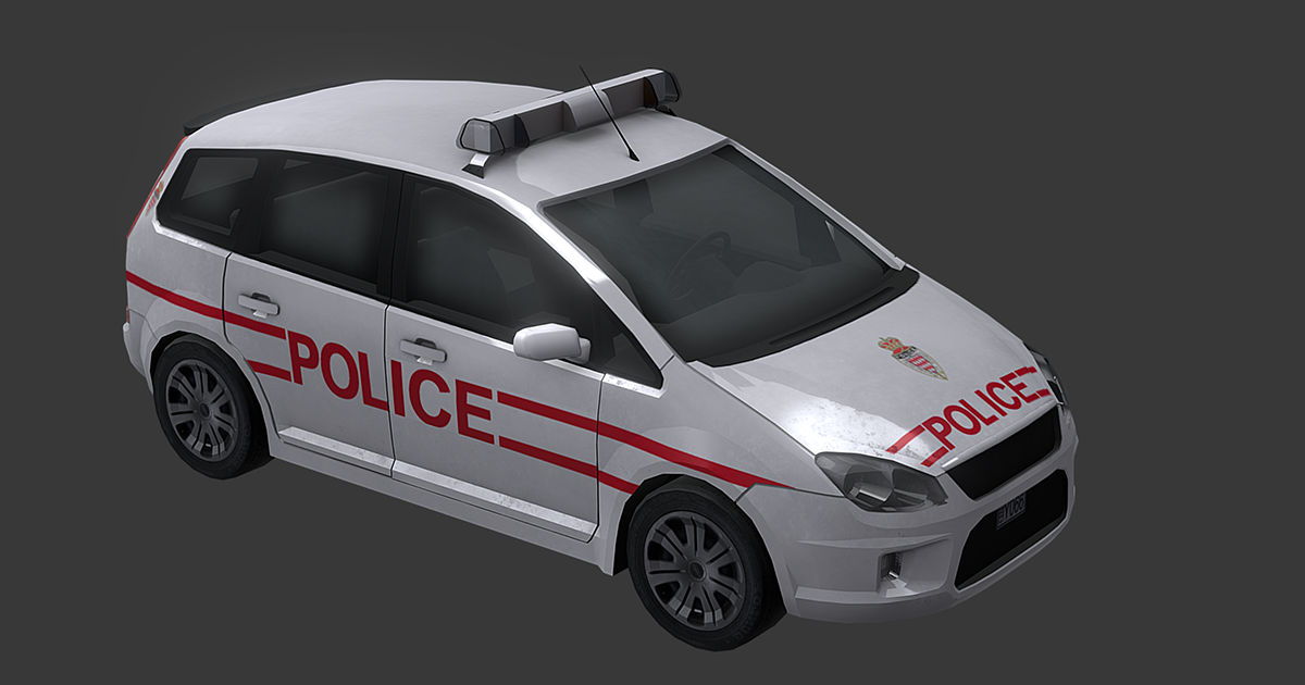 Police Car (Monaco) | 3D Land | Unity Asset Store