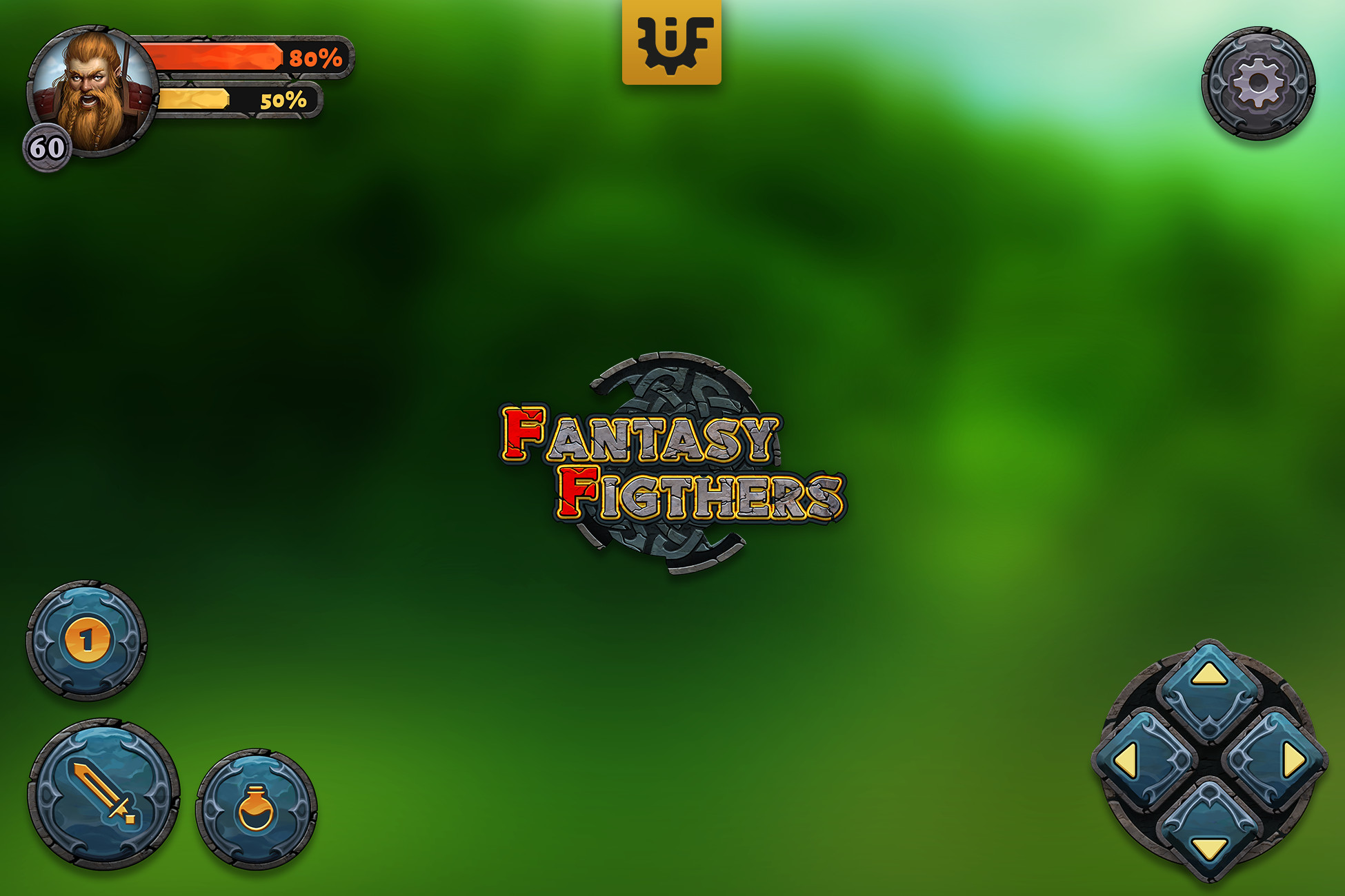 Fantasy Fighters Mobile UI Kit | 2D GUI | Unity Asset Store