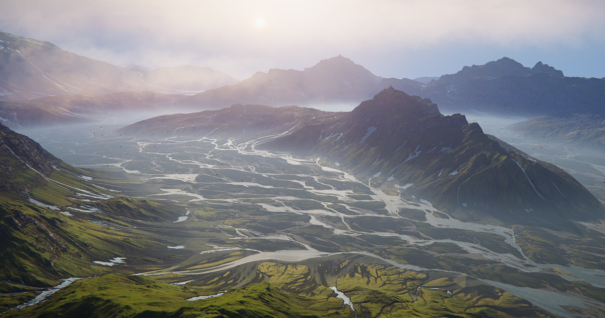 Iceland Mountains Environment (BUILT-IN version) | 3D Landscapes ...