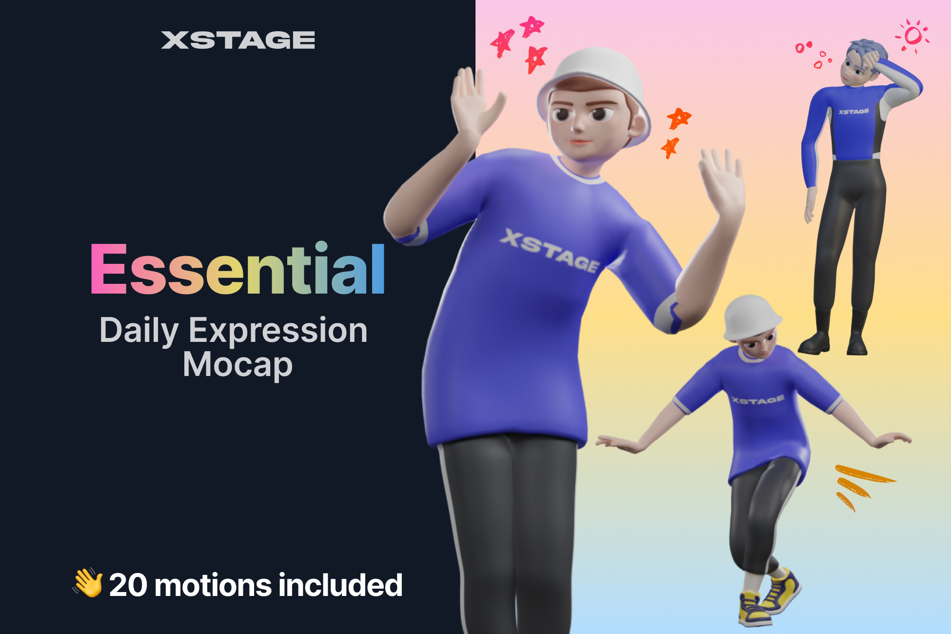 Essential | Daily Expression Mocap Pack #1 | 3D Animations | Unity ...