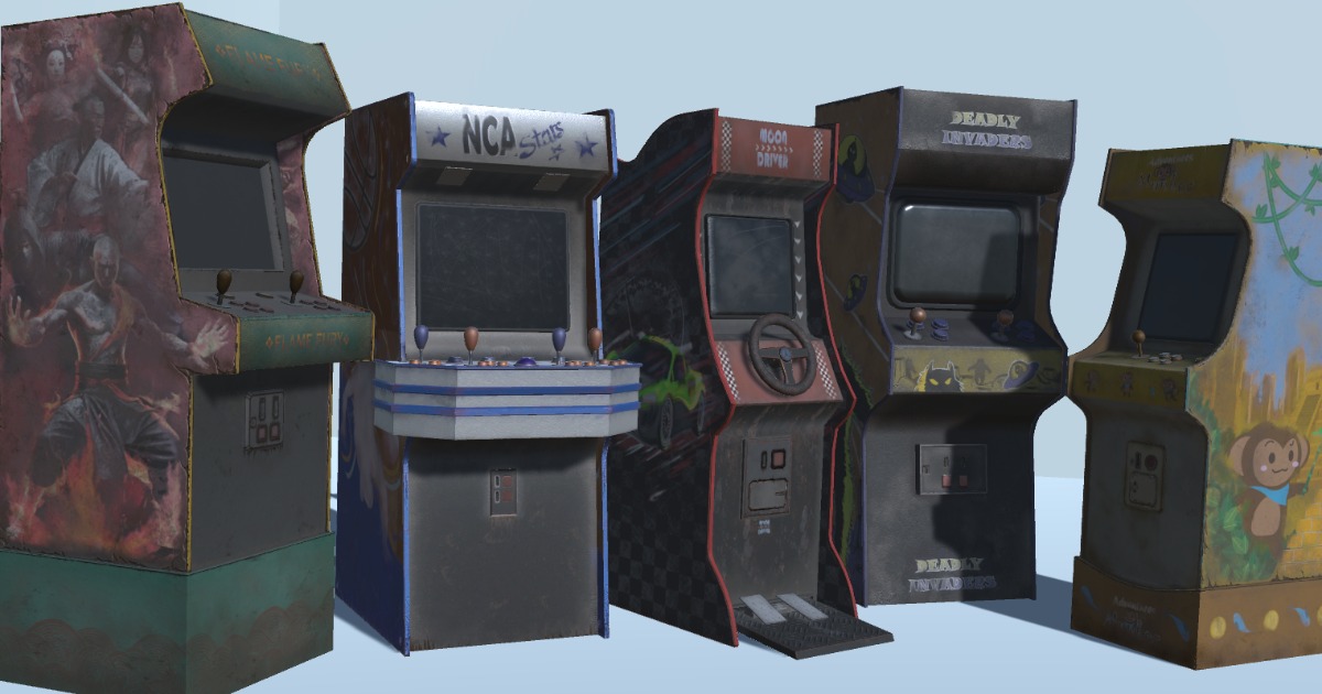 Abandoned Arcade Machines | 3D Electronics | Unity Asset Store