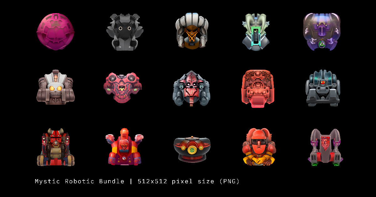 Mystic Robotic Bundle 2D | 2D | Unity Asset Store