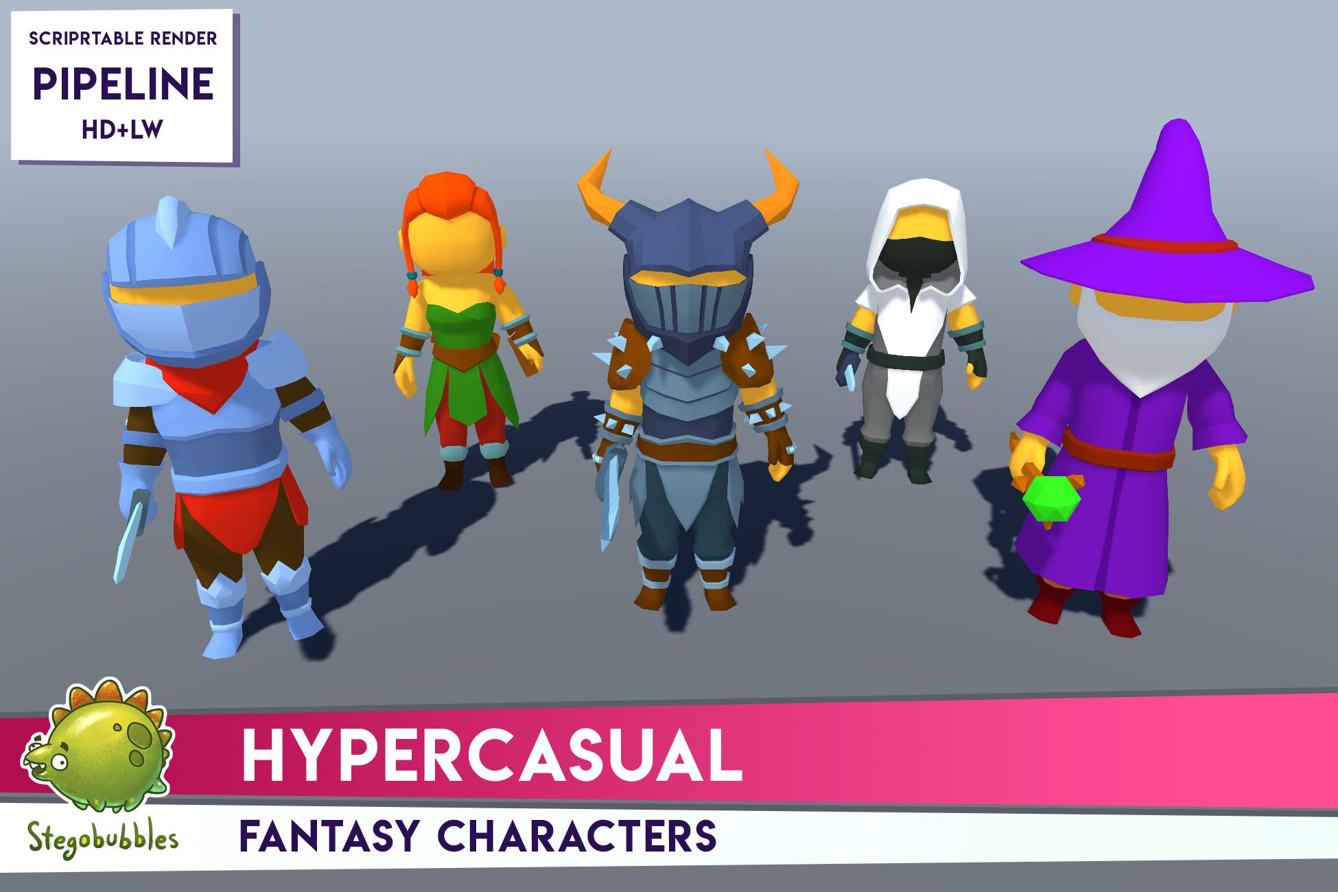 HYPERCASUAL - Fantasy Characters | Characters | Unity Asset Store