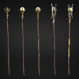 Low Poly Modular Weapon Scepter, Stick
