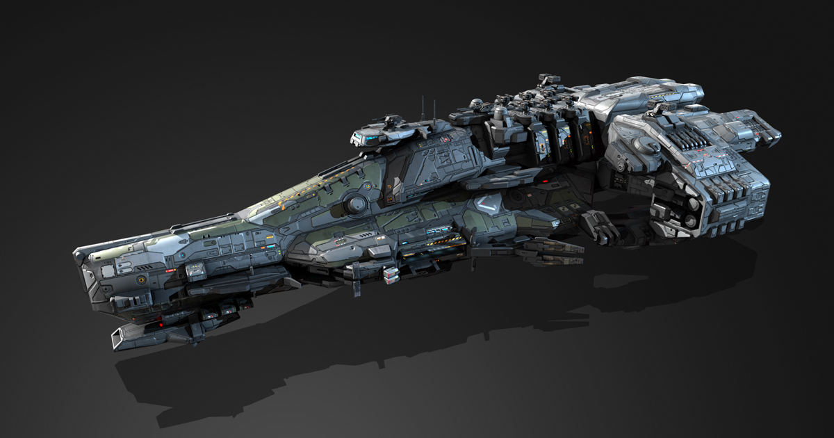 G6 Battleship Spacecraft | 3D Space | Unity Asset Store