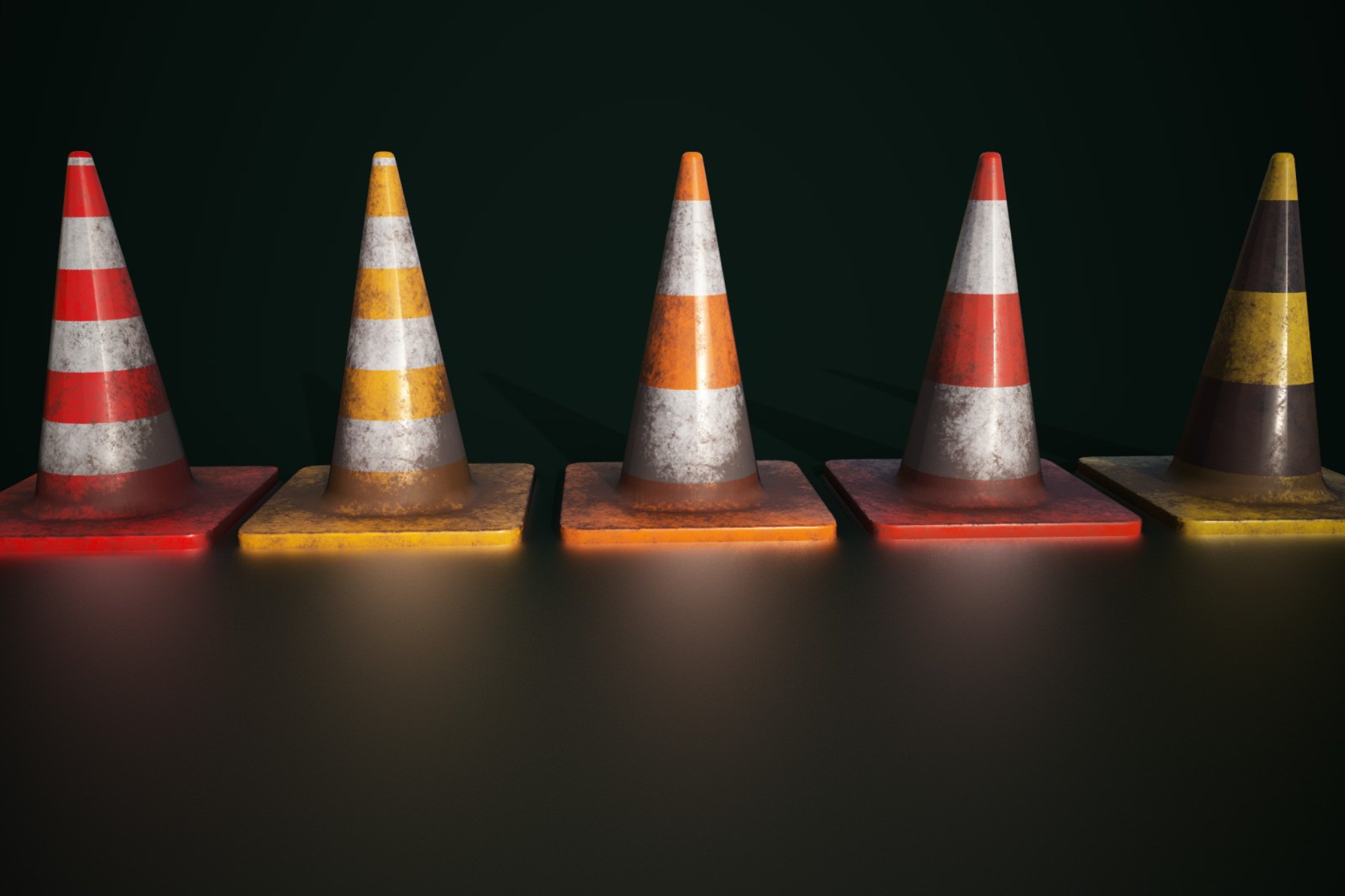 High-Detail Road Cones Pack | 3D Props | Unity Asset Store