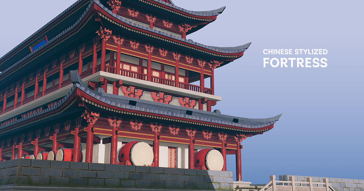 Chinese Stylized Fortress | 3D Environments | Unity Asset Store